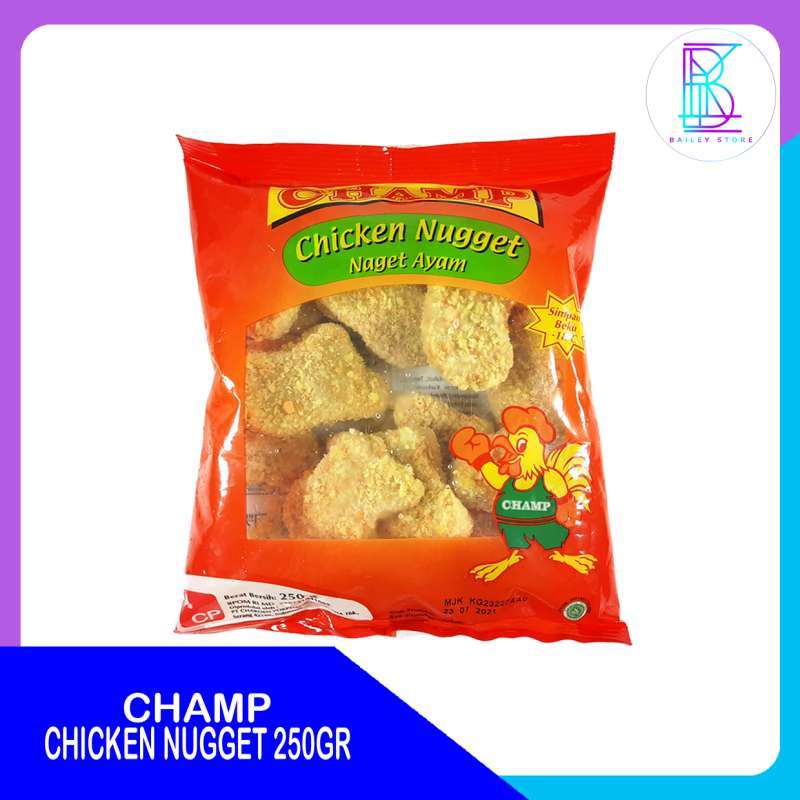 Jual CHICKEN NUGGET CHAMP 250GR di Seller baileystore40 - Duri Kosambi ...