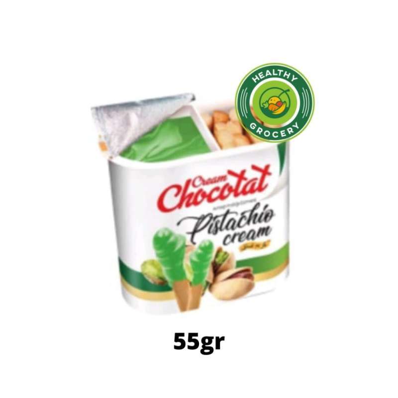 Jual Dogtat Cream Chocotat Pistachio Cream 55gr / Biskuit Colek Dengan ...