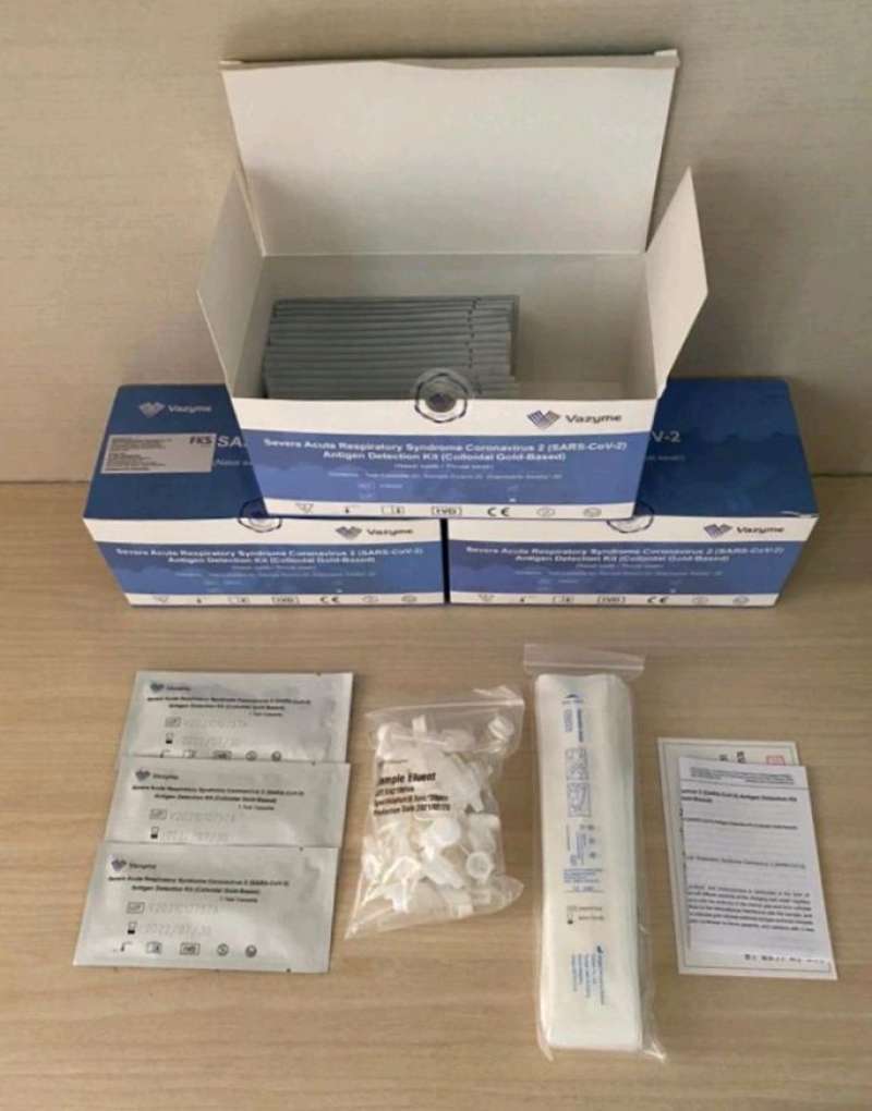 Jual Alat Swab Vazyme Test Antigen Isi 20 Pcs Akl Kemenkes Di Seller Df ...