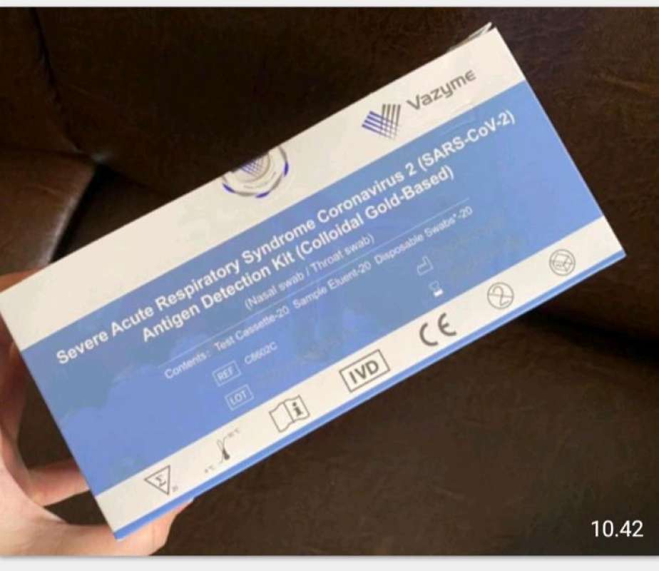 Jual Alat Swab Vazyme Test Antigen Isi 20 Pcs Akl Kemenkes Di Seller Df ...