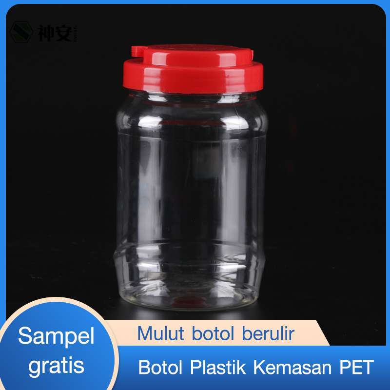 Jual Toples Keler Botol Oval Candy Berbahan PET Food grade Plastik ...