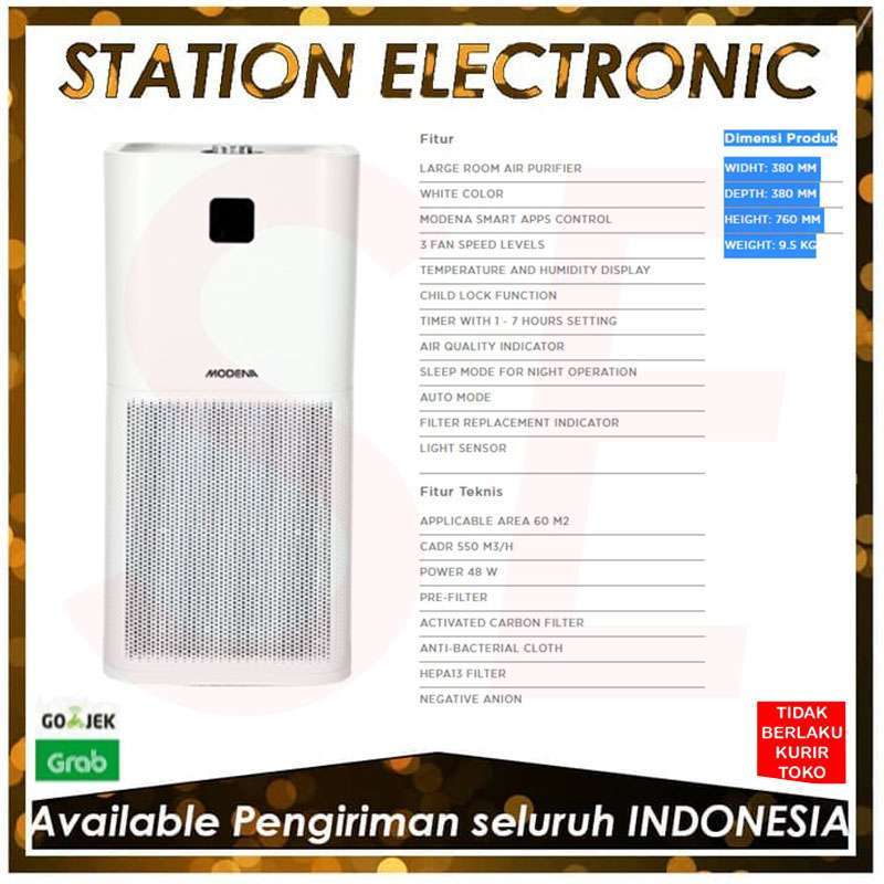 Promo MODENA SOFISTICATO AP6034SKY / AP 6034 SKY AIR PURIFIER [COVERAGE ...