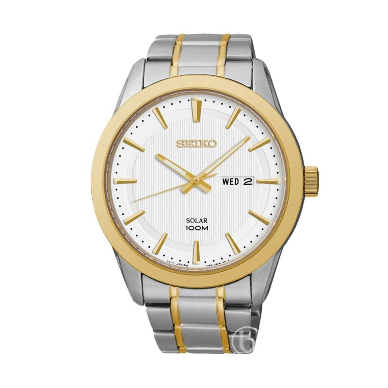 Jual Seiko Solar Powered Jam Tangan Pria - Silver Gold [SNE364P1 ...