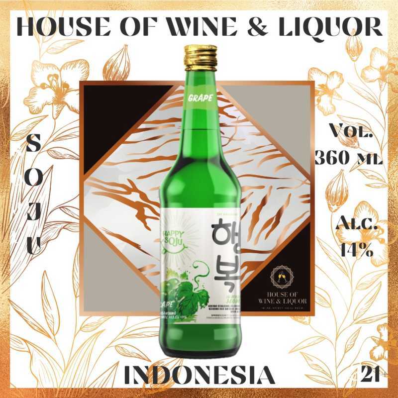 Jual Happy Soju Grape 360 ML Minuman Alkohol Rasa Anggur di Seller ...