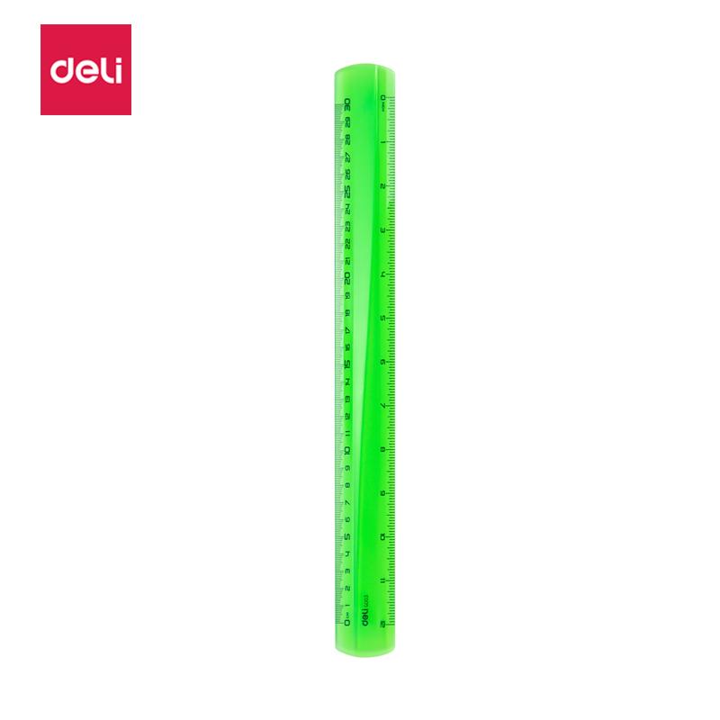 Jual Deli EG00302 School Drafting Translucent 3C PS Ruler Penggaris [30 ...