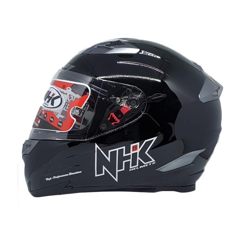Jual NHK RX9 Solid Helm Full Face L Black Glossy di Seller Central Helm ...