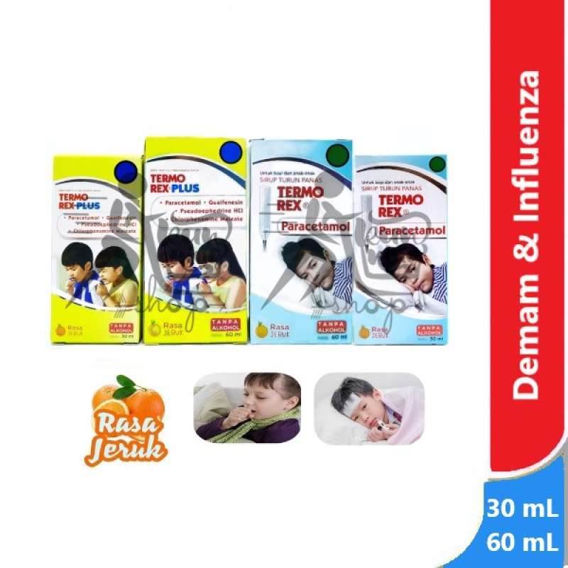 Jual Termorex & Termorex Plus Sirup 30 & 60 mL - obat batuk flu demam ...