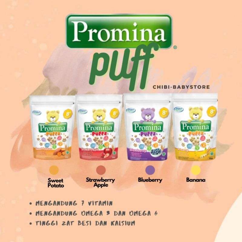 Jual Promina Puff 8 bulan Cemilan Baby Makanan Anak rasa Sweet Potato ...