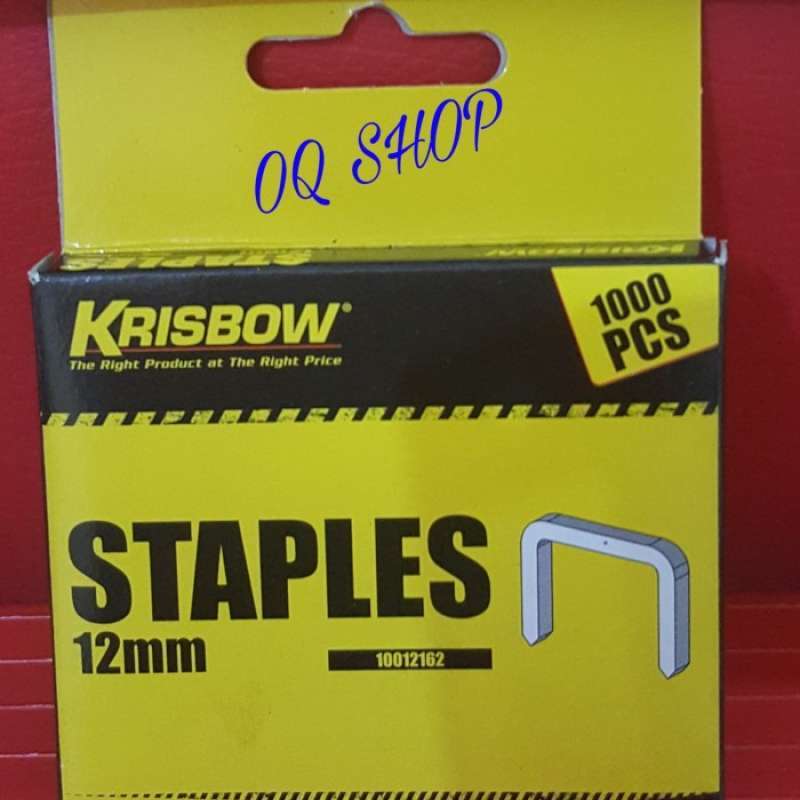 Jual KRISBOW REFILL STAPLES ISI ULANG 12 MM 1000 PCS di Seller JIHAN ...