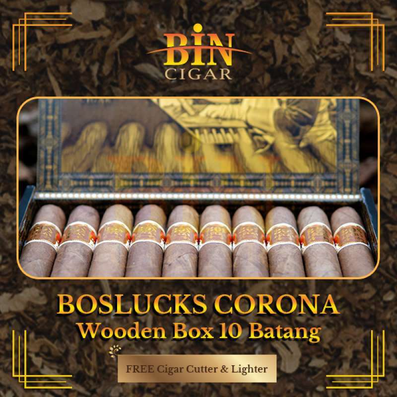 Jual Bin Boslucks Corona [wooden Box 10 Batang] Cerutu Cigar Di Seller ...