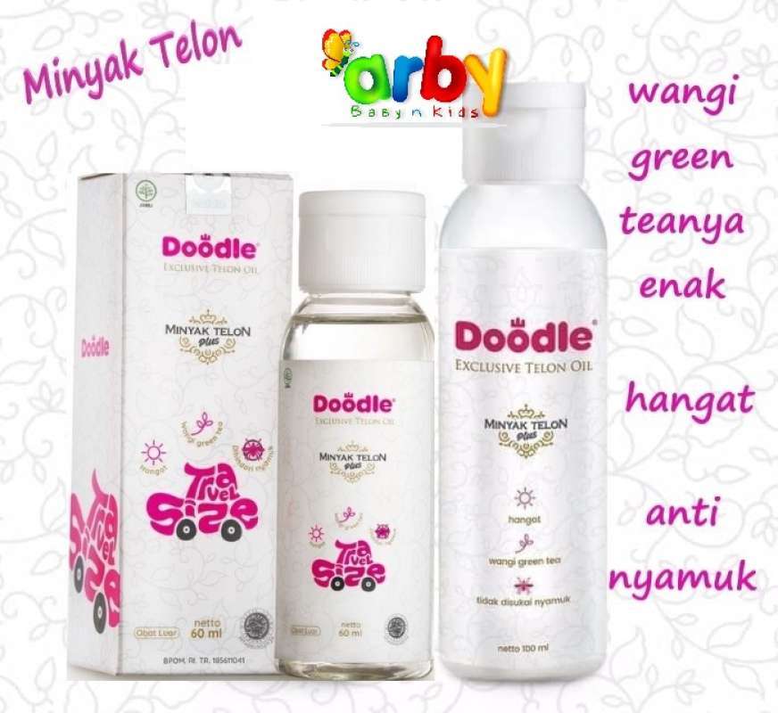 Jual MINYAK TELON DOODLE EXCLUSIVE TELON OIL WANGI GREENTEA - 60ml di ...