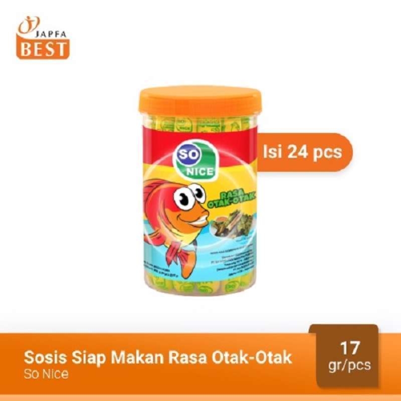 Promo Sosis Ikan So Nice Siap Makan Rasa Otak-Otak 24 pcs x 17 gr ...