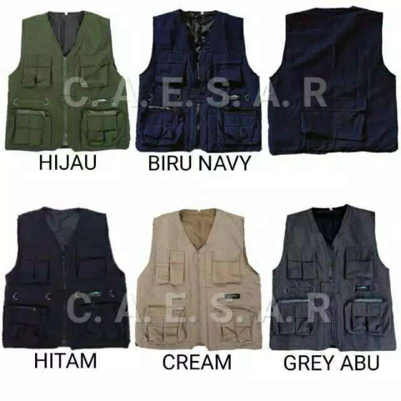 Jual Rompi Outdoor Rompi Army Rompi Lapangan Rompi Touring - Krem - Xl ...
