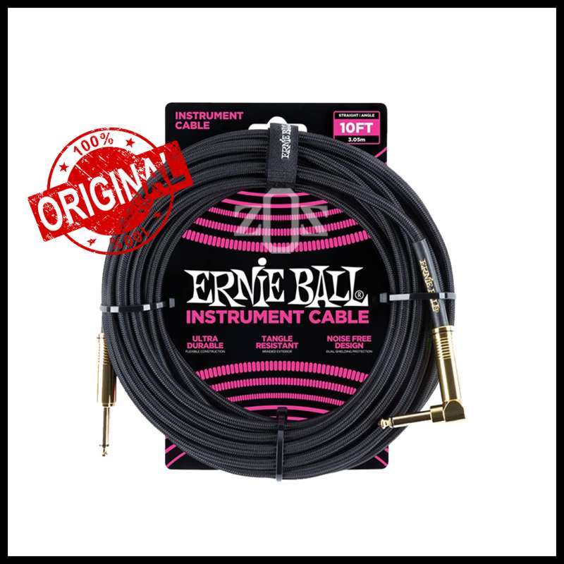 Jual Kabel Cable Jack Ernie Ball Efek Effect 3M 10Ft Gitar Guitar di ...