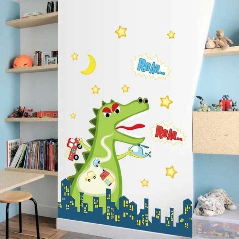 Promo Stiker Dinding Monster Dinosaurus SK9362 Wall Sticker Wallpaper ...