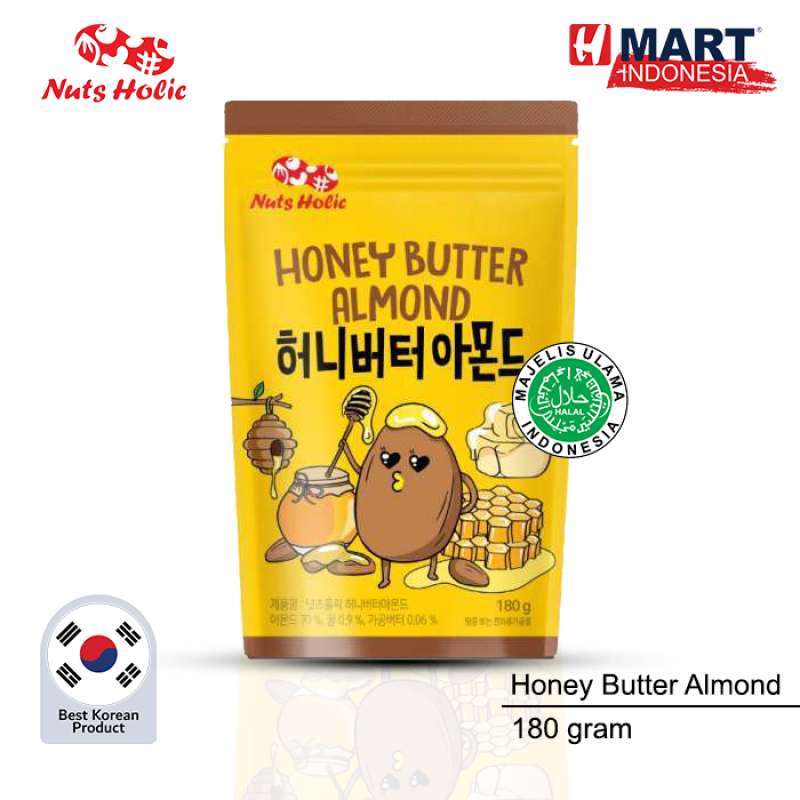 Jual Nuts Holic Honey Butter Almond - Kacang Almond Madu & Mentega 180g ...
