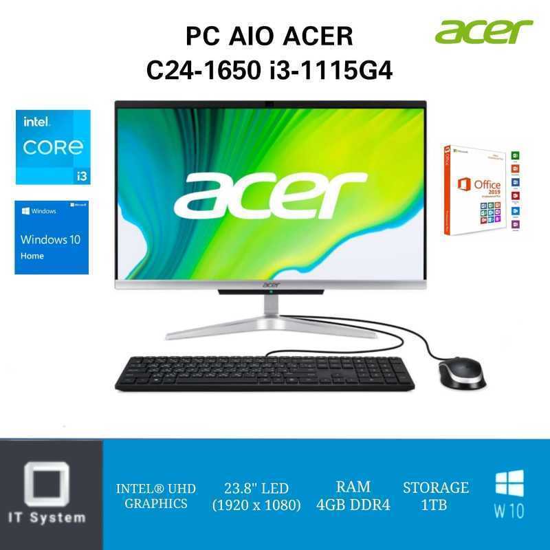 Promo PC AIO ACER Aspire C24-1650 i3-1115G4/4GB/1TB/23.8/WIN11+OHS ...