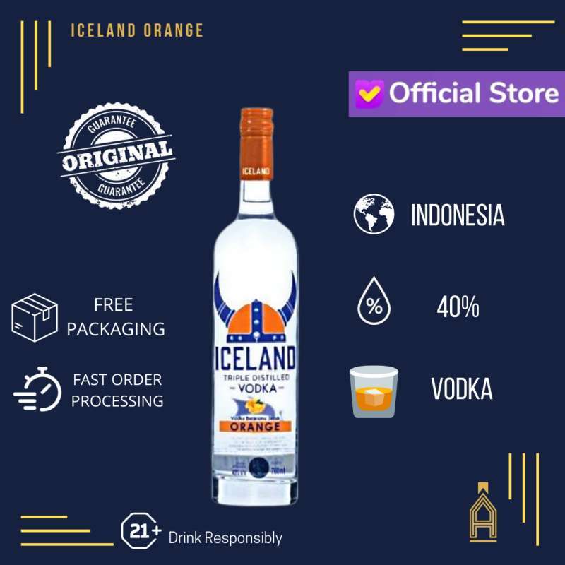 Promo ORIGINAL ASLI Iceland Vodka Rasa Buah Orange Jeruk 700ml PROMO ...