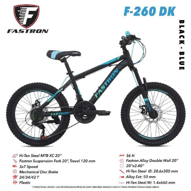 Jual Sepeda Gunung MTB FASTRON 20 inch DK fork suspensi dan operan ...