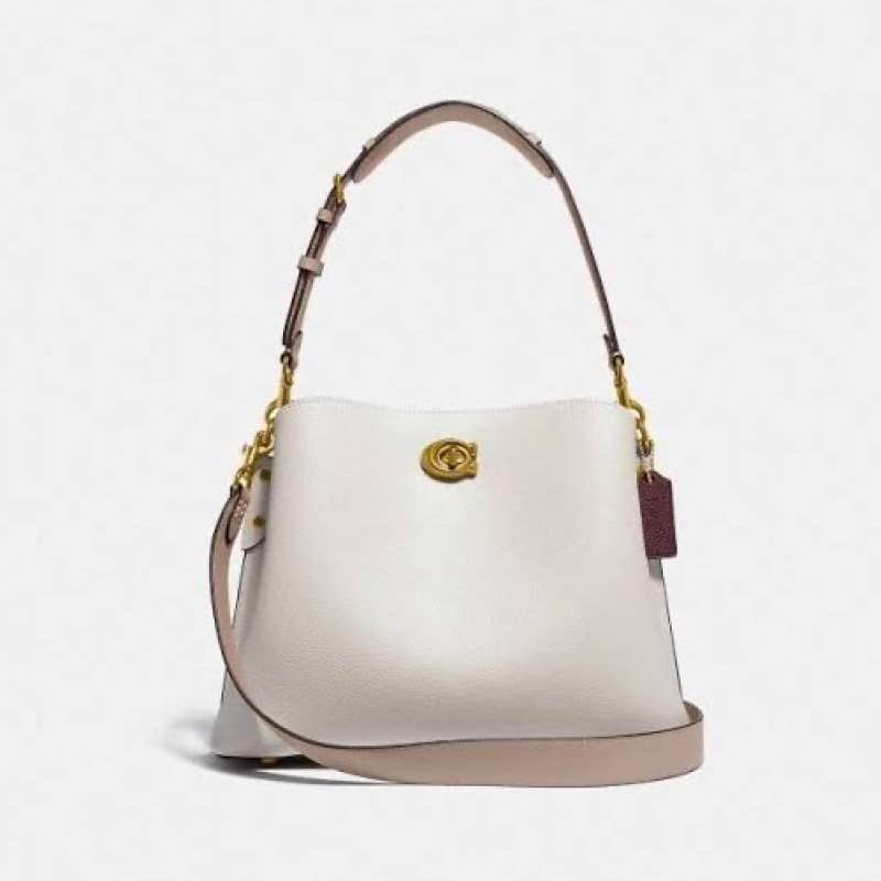Promo TAS COACH WILLOW BUCKET BAG IN COLORBLOCK CHALK MULTI ORIGINAL ...
