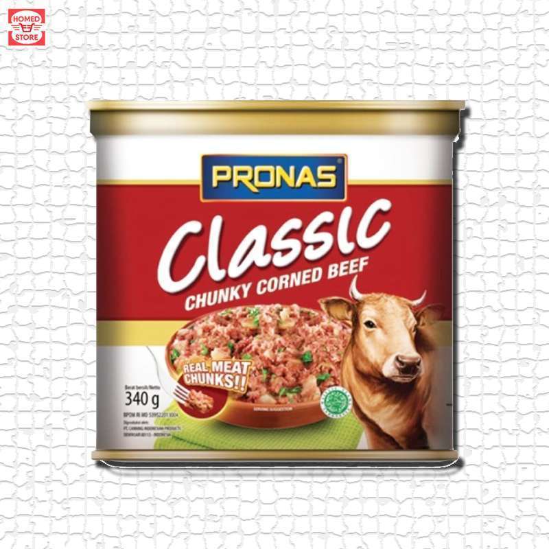 Jual Pronas Classic Kornet Daging Sapi Chunky 340 gr di Seller Kayyasah ...