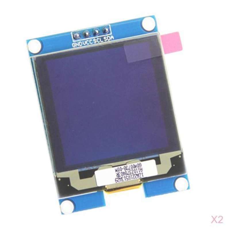 Jual 2pieces OLED Display Module Board I2C IIC 128x128 SSD1327 for DIY ...