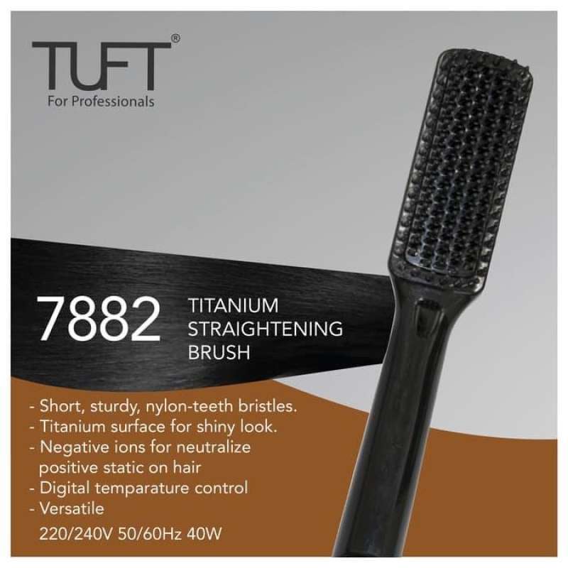 Jual TUFT Professional Titanium Straightening Brush / Catok Sisir ...