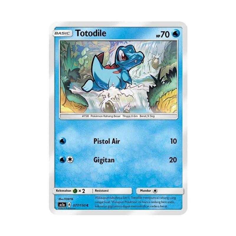 Jual Pokemon Indonesia Trading Card Totodile AS1a 077-150 C di Seller ...