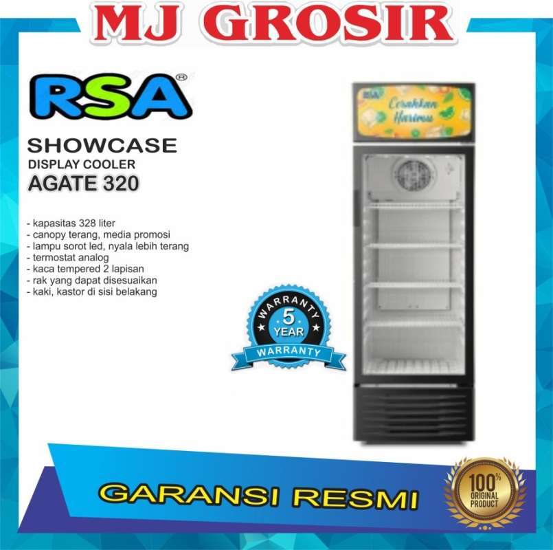 Jual Showcase Rsa Agate 320 4 Rak Display Cooler Kulkas By Gea Low Watt ...