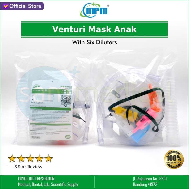 Jual Mpm Venturi Mask Oxygen / Masker Oksigen Venturi Anak Di Seller ...