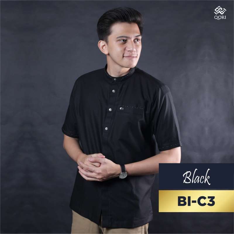 Jual Qori Apparel Signature Bilal Baju Koko Casual (Lengan Pendek) - C4 ...
