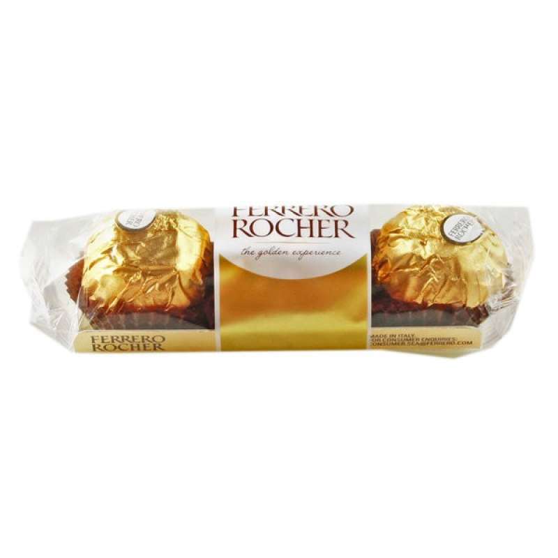 Jual FERRERO ROCHER Hazelnut Milk Chocolate - Cokelat Susu Kacang isi 3 ...