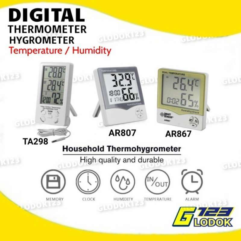Jual Alat Ukur Suhu Ruangan Kelembaban Udara Thermometer Hygrometer ...