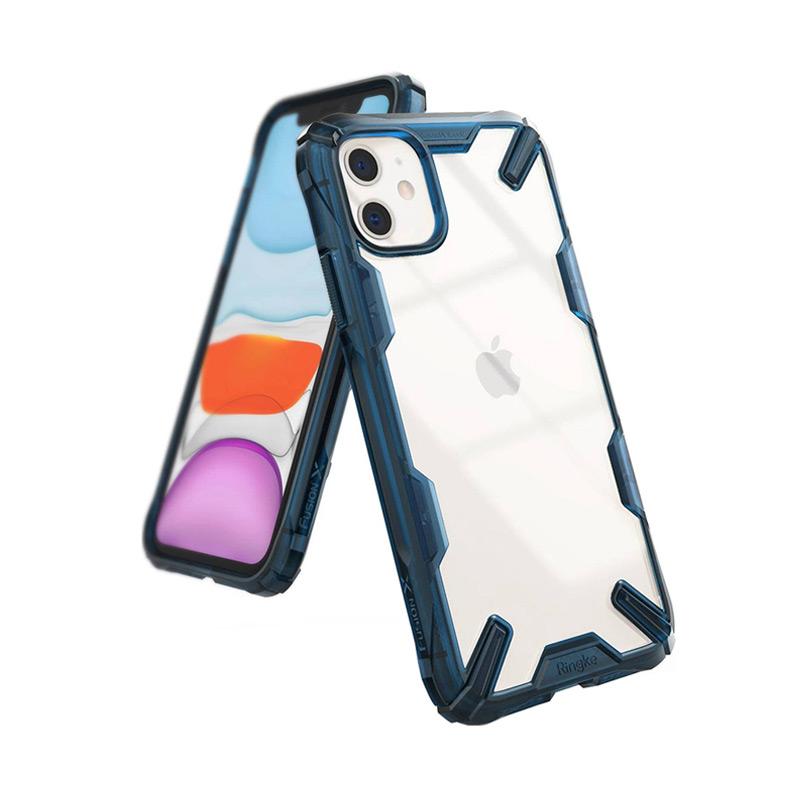 Promo Case iPhone 11 Ringke FUSION X Anti Crack Casing - Space Blue ...