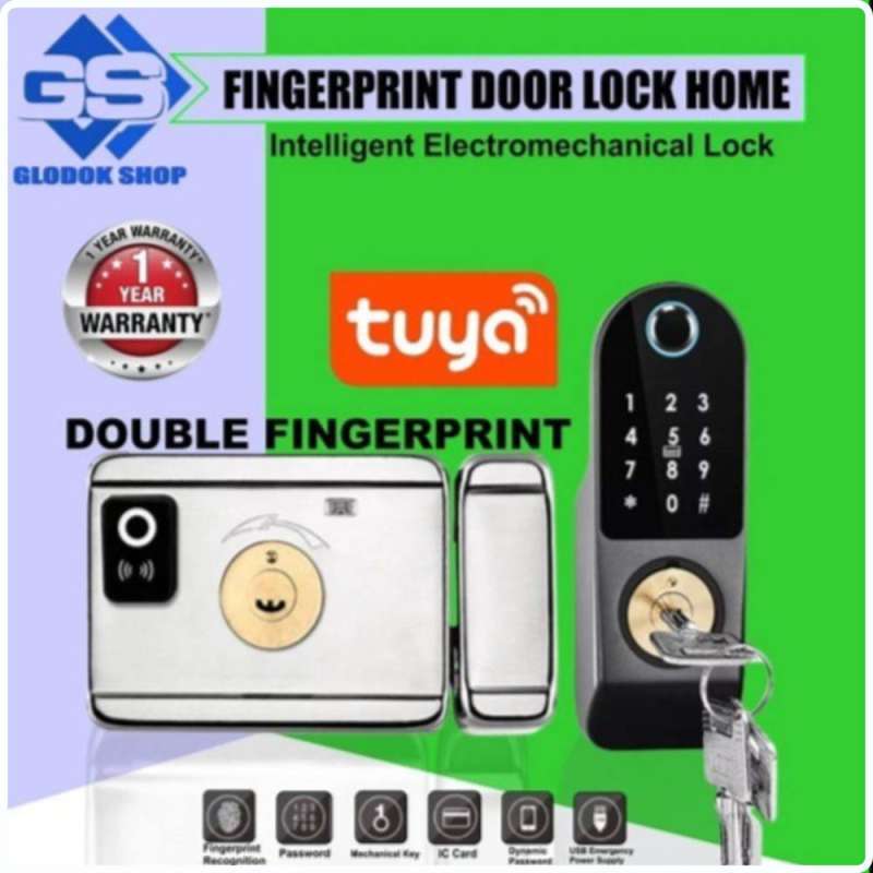 Jual Super Smart Electric Mute Door Lock Kunci Pintu Elektrik Termurah ...