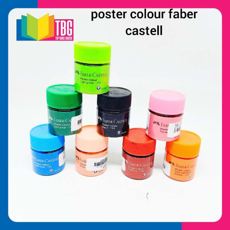 Jual 1 Tube Cat Poster Faber Castell / Poster Colour Faber Castell/ Cat ...
