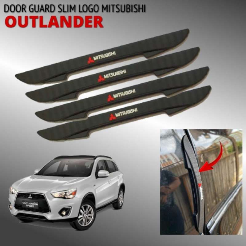 Jual DOOR GUARD CARBON WITH LOGO MITSUBISHI MOBIL OUTLANDER SPORT ...