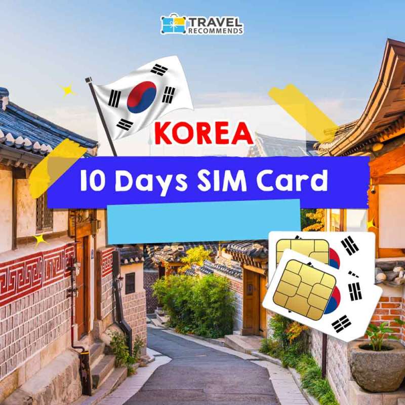 Jual Travel Recommends South Korea 10Days Unlimited Data Sim Card di ...