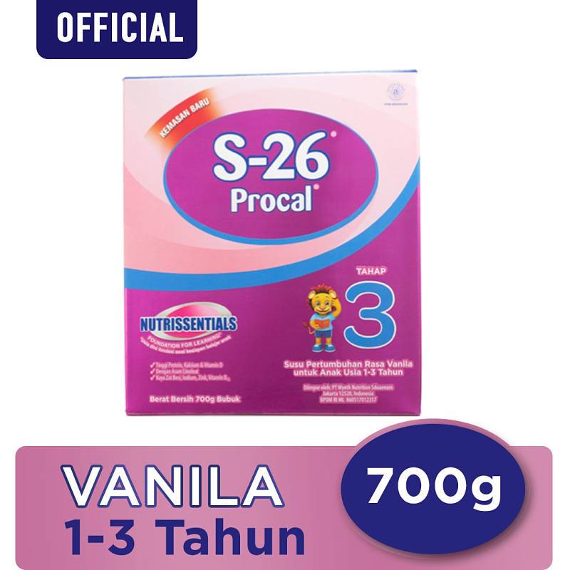 Jual S26 Procal Tahap 3 Susu Formula Rasa Vanila [700 g] di Seller ...