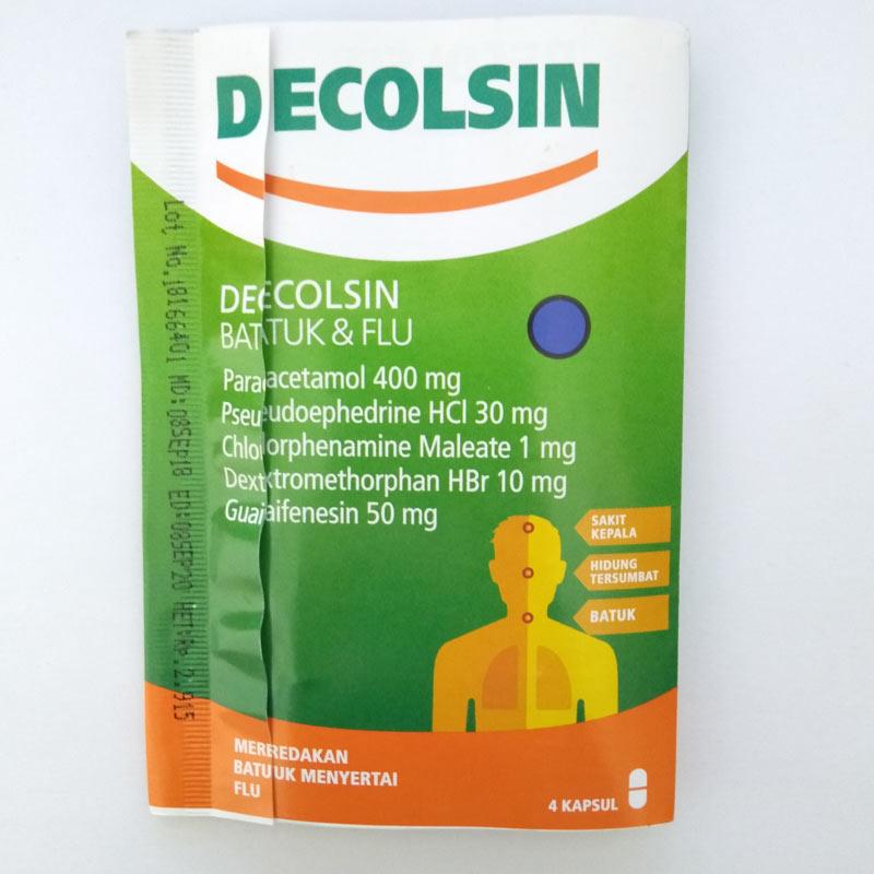 Jual Decolsin Batuk dan Flu Obat Kesehatan [1 Strip/ 4 Kapsul] di ...