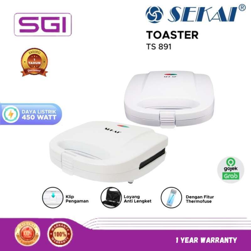 Promo SEKAi Toaster Roti TS891 Pemanggang Roti TS 891 Sandwich Toaster ...