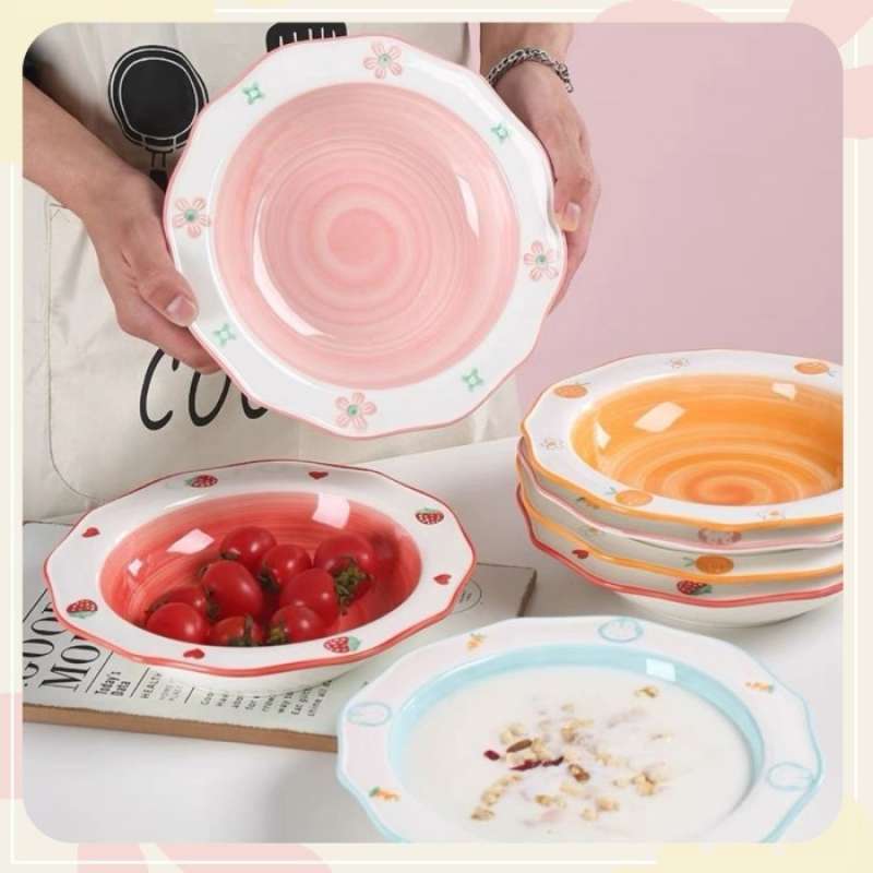 Promo Peaches - Piring Cantik, Piring Keramik, Piring Lucu, Piring ...