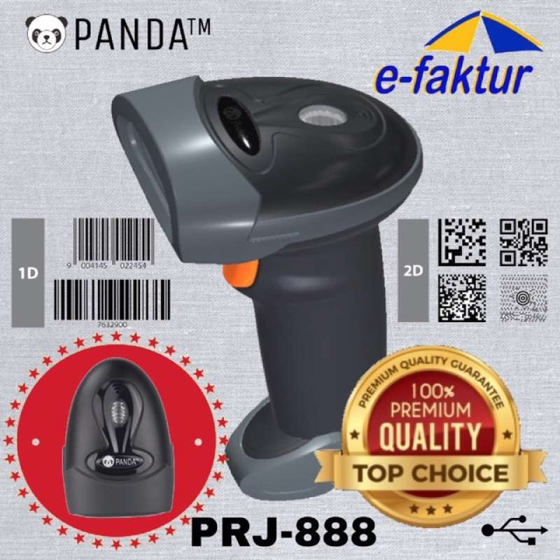Promo Barcode Scanner E-Faktur 2D Panda Prj-830 (Qr Code-Pdf 417 ...
