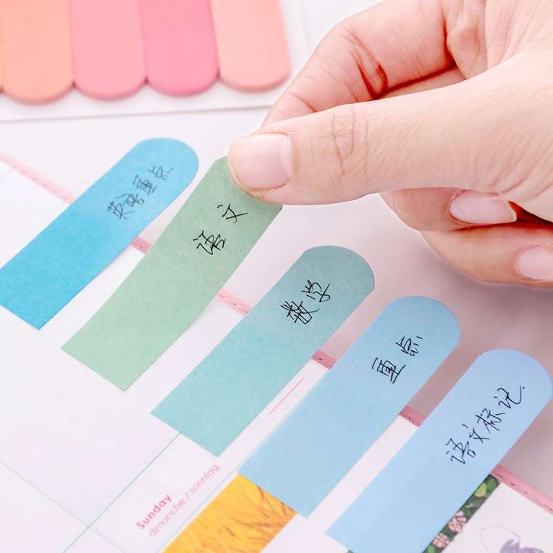 Jual 120 Lembar Sticky Notes Note Polos Aesthetic Sunset Pastel Post It ...