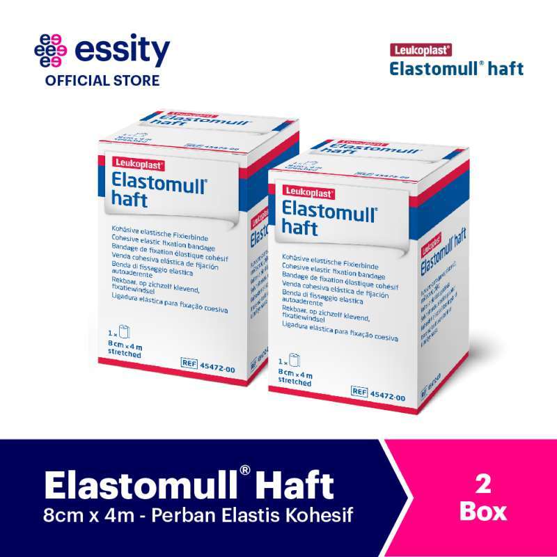 Promo Elastomull Haft - Perban elastis kohesif (1 roll/box) - 8cm x 4m ...