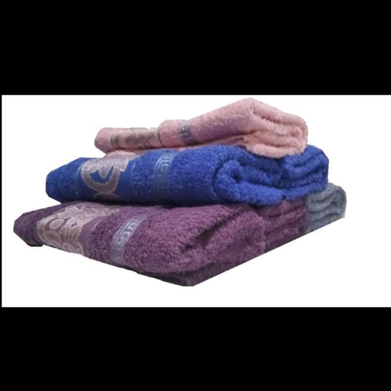 Jual HANDUK SUPER A PREMIUM LIS CORAK POLOS 100% KATUN TEBAL HARGA ...