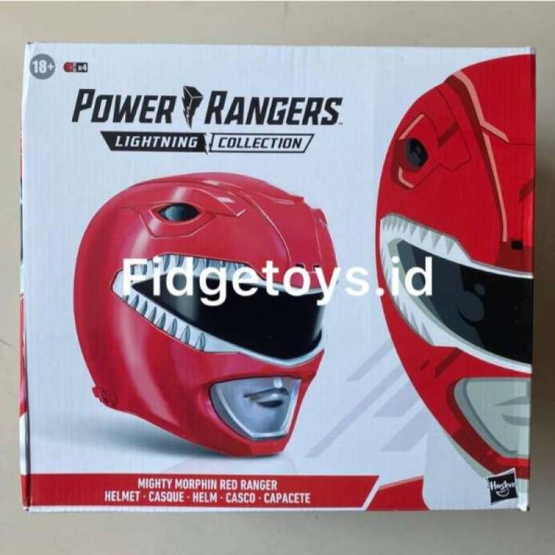 Jual Hasbro Power Ranger Lightning Mighty Morphin Red Ranger Helmet di Seller fidgetoys.id ...