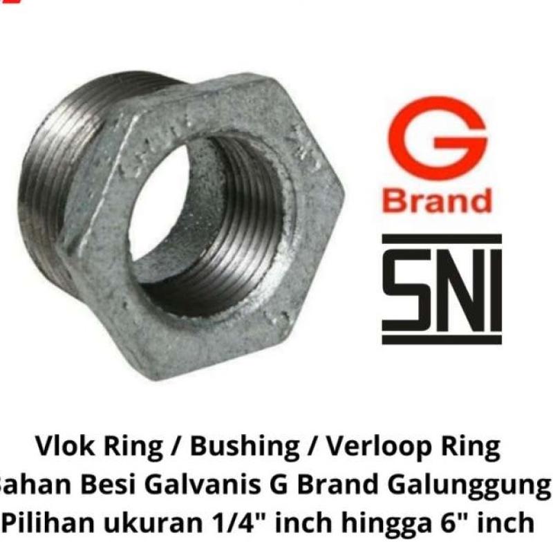 Jual Vlok Ring (Bushing) 3 x 2 Besi Galvanis G Brand Galunggung di ...