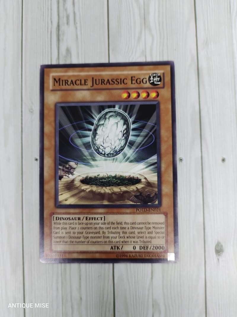 Jual Kartu Yugioh Original Miracle Jurrasic Egg di Seller antique mise ...