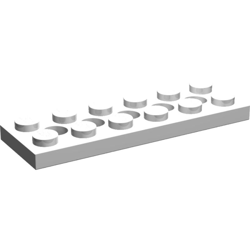 Jual LEGO PARTS 4527947 - Plate 2x6 with Holes White di Seller XYZ ...